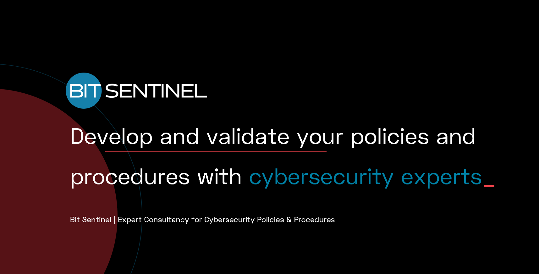 Expert Consultancy for Cybersecurity Policies & Procedures - Bit Sentinel